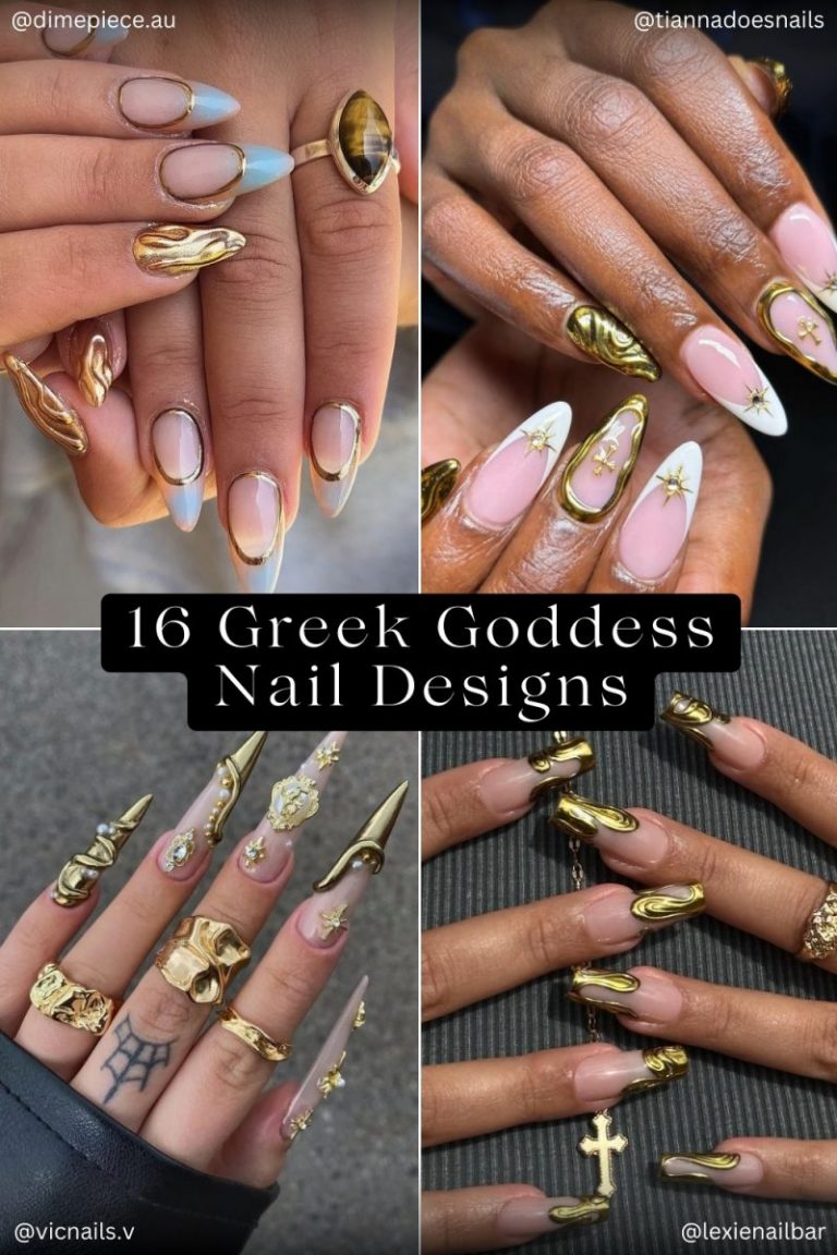 16 Greek Goddess Nail Designs That Are Pure Mythical Magic