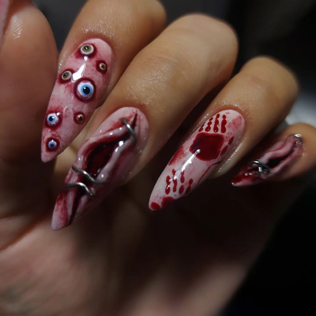 15 Scary Halloween nails you wont believe | BLCK FASHION